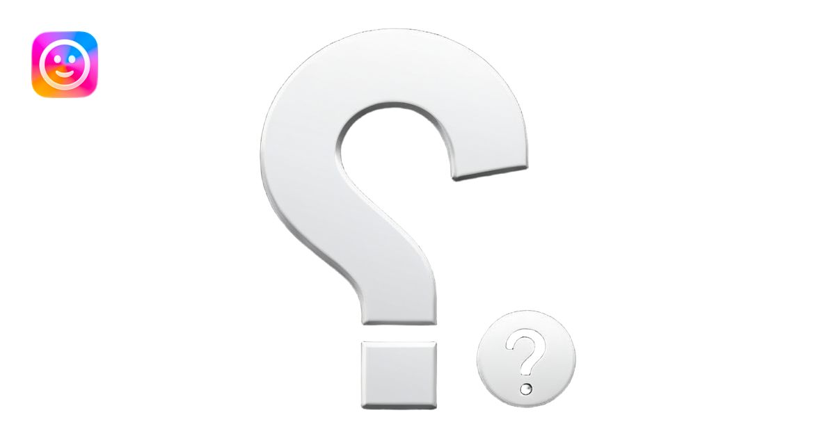 50/50 question emoji | AI Emoji Generator