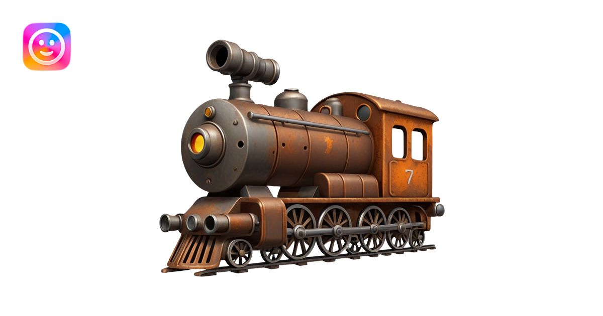 a train with a gun emoji | AI Emoji Generator