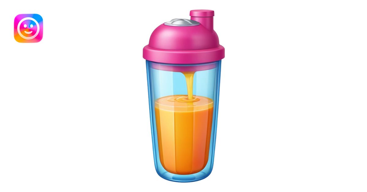 I want a shaker of juice for gym emoji | AI Emoji Generator