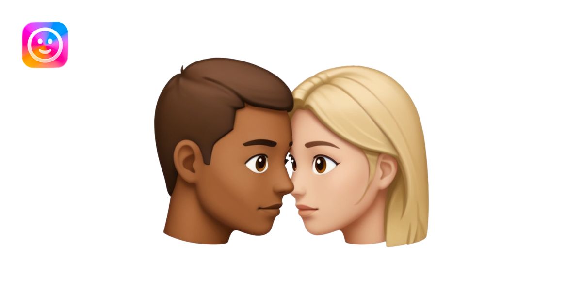 Two people opposite each other emoji | AI Emoji Generator