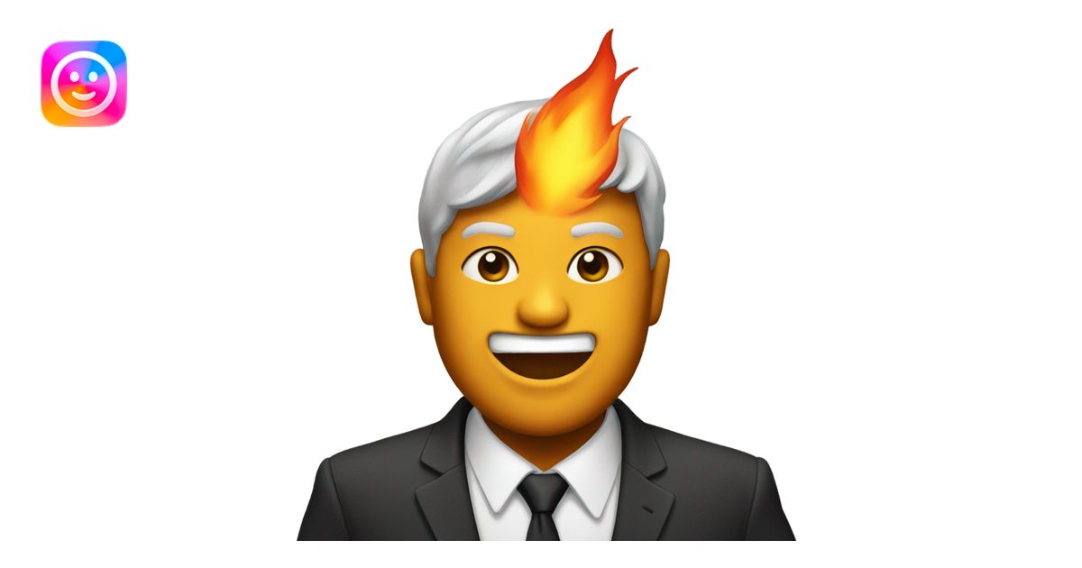 Leader on fire emoji | AI Emoji Generator