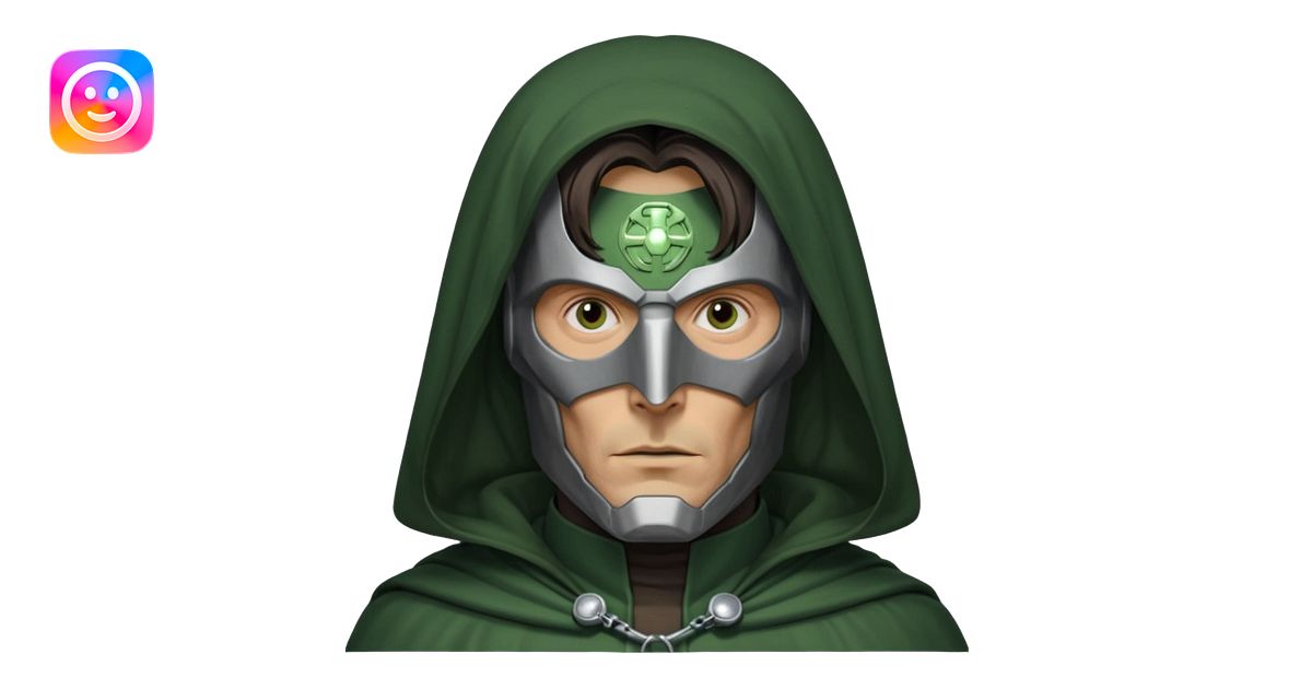 Mads Mikkelsen as Doctor Victor von Doom No mask emoji | AI Emoji Generator