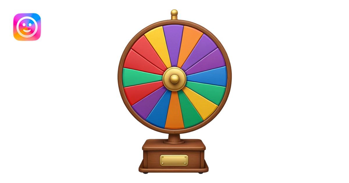 can you make me a prize wheel with the colors red, yellow, green, blue ...