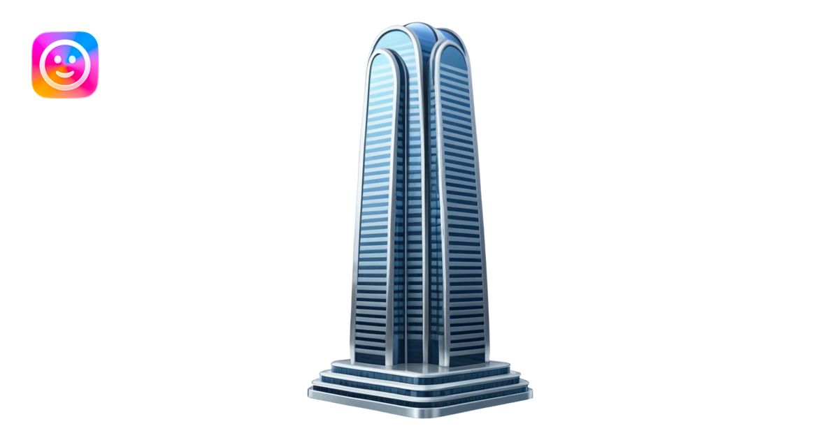 Flying Skyscraper emoji | AI Emoji Generator