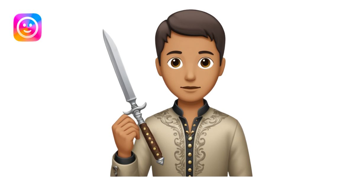 Old knife, royalty knife in the auction emoji | AI Emoji Generator
