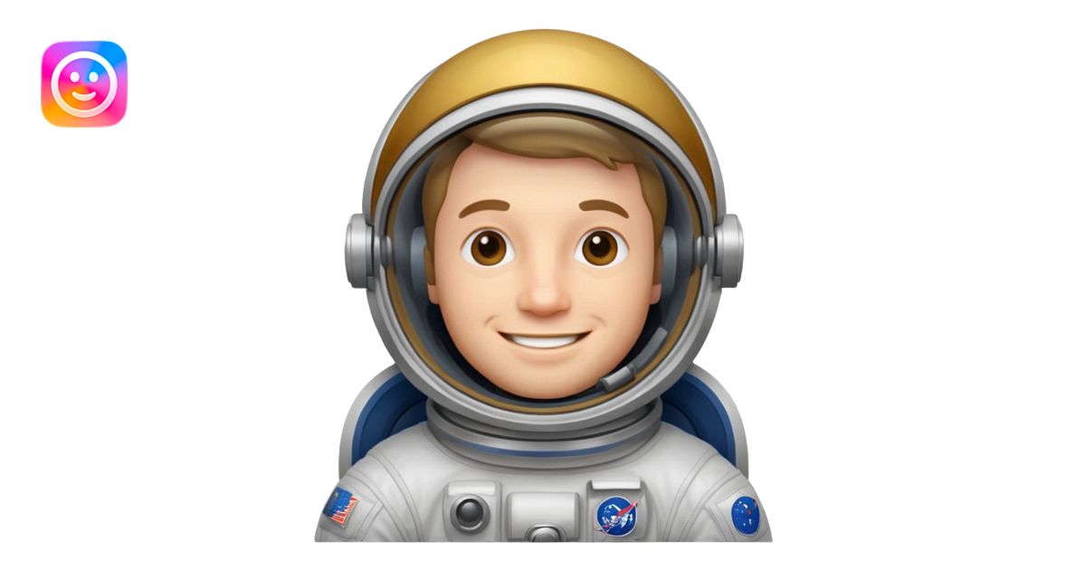 astranots without helmet man emoji | AI Emoji Generator