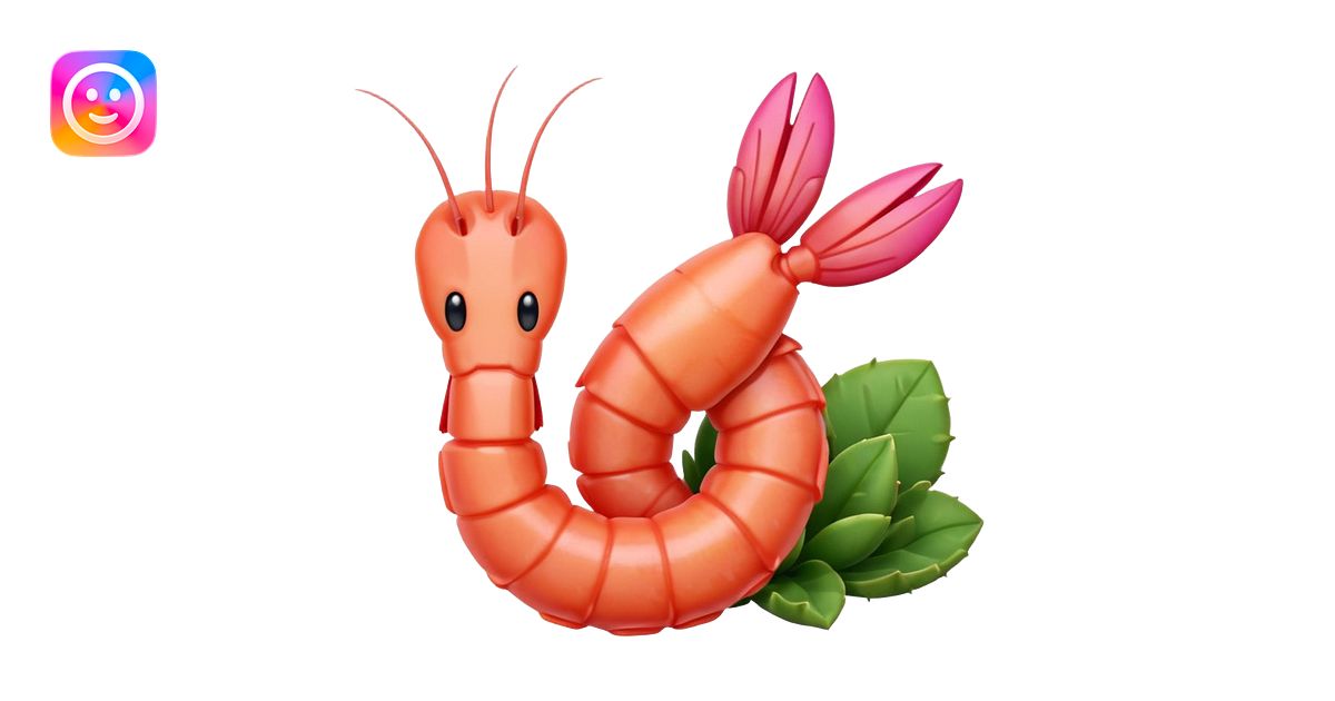 camarón cocido emoji | AI Emoji Generator