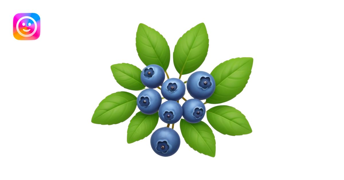 blueberry plant emoji | AI Emoji Generator