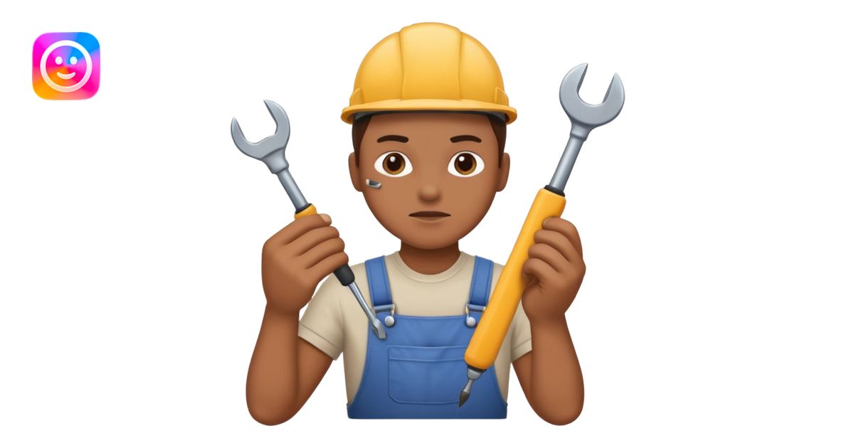 Repairing a tool emoji | AI Emoji Generator