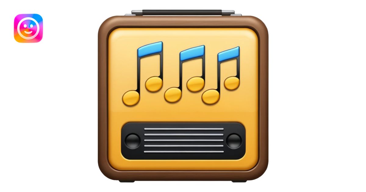 music sound box emoji | AI Emoji Generator