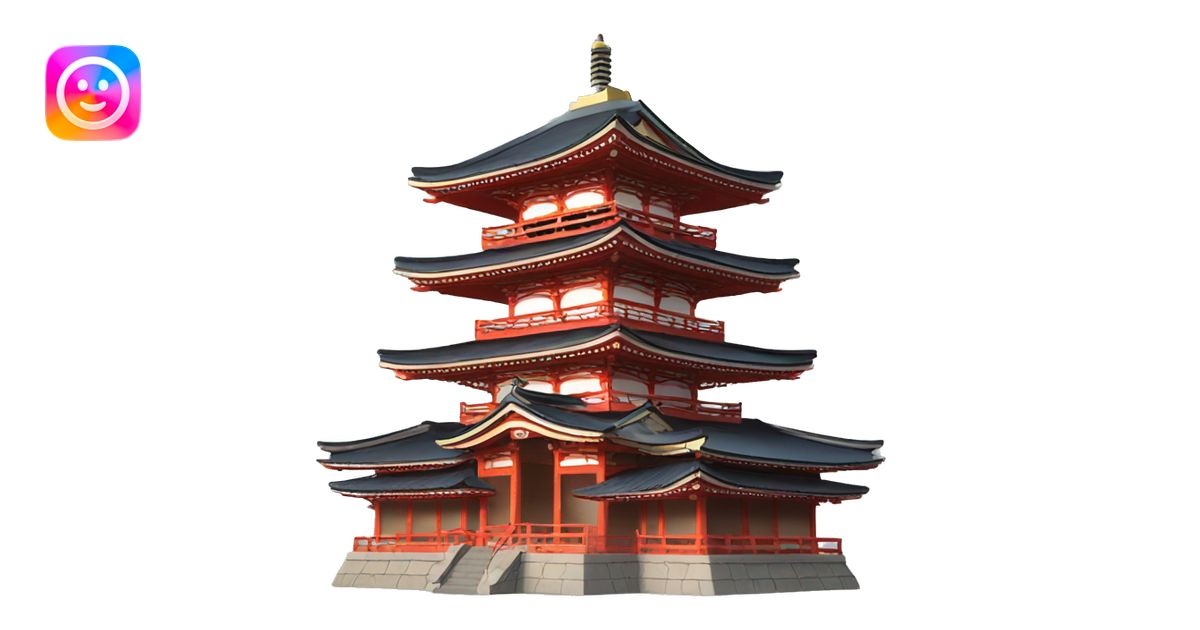 japanese temple emoji | AI Emoji Generator