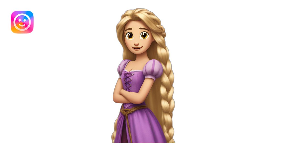 Rapunzel pose emoji | AI Emoji Generator
