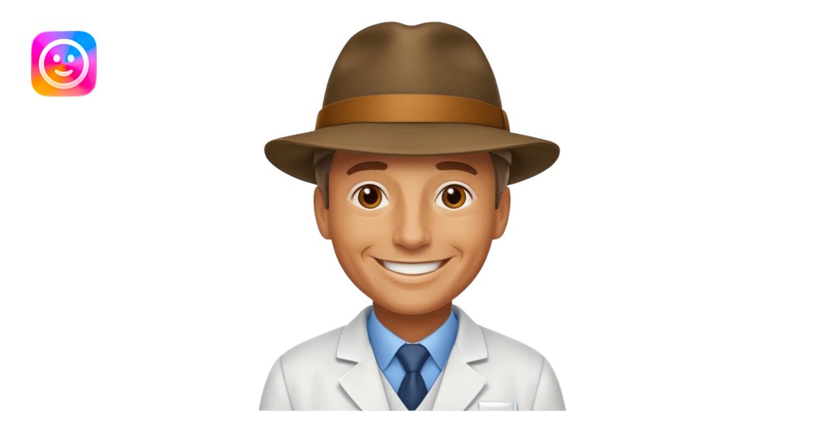 Dr. Alan Grant from the Jurassic Park movie emoji | AI Emoji Generator