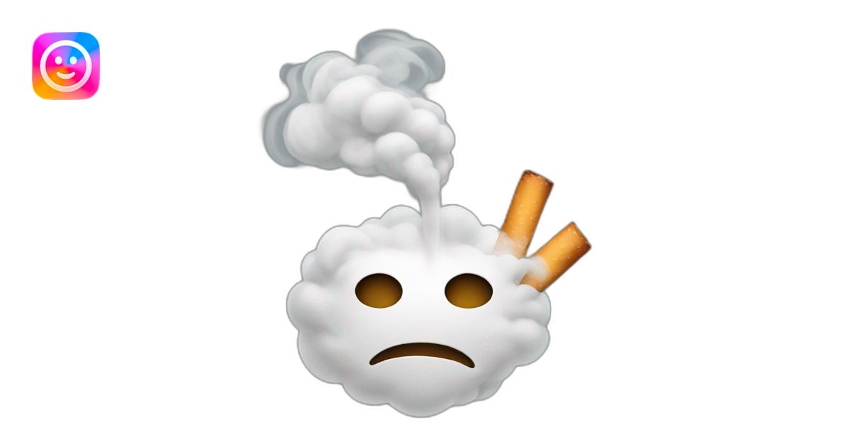 smoke (not cigarettes or smoking) emoji | AI Emoji Generator
