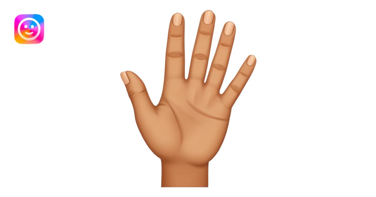 Les doigts en forme de W emoji | AI Emoji Generator