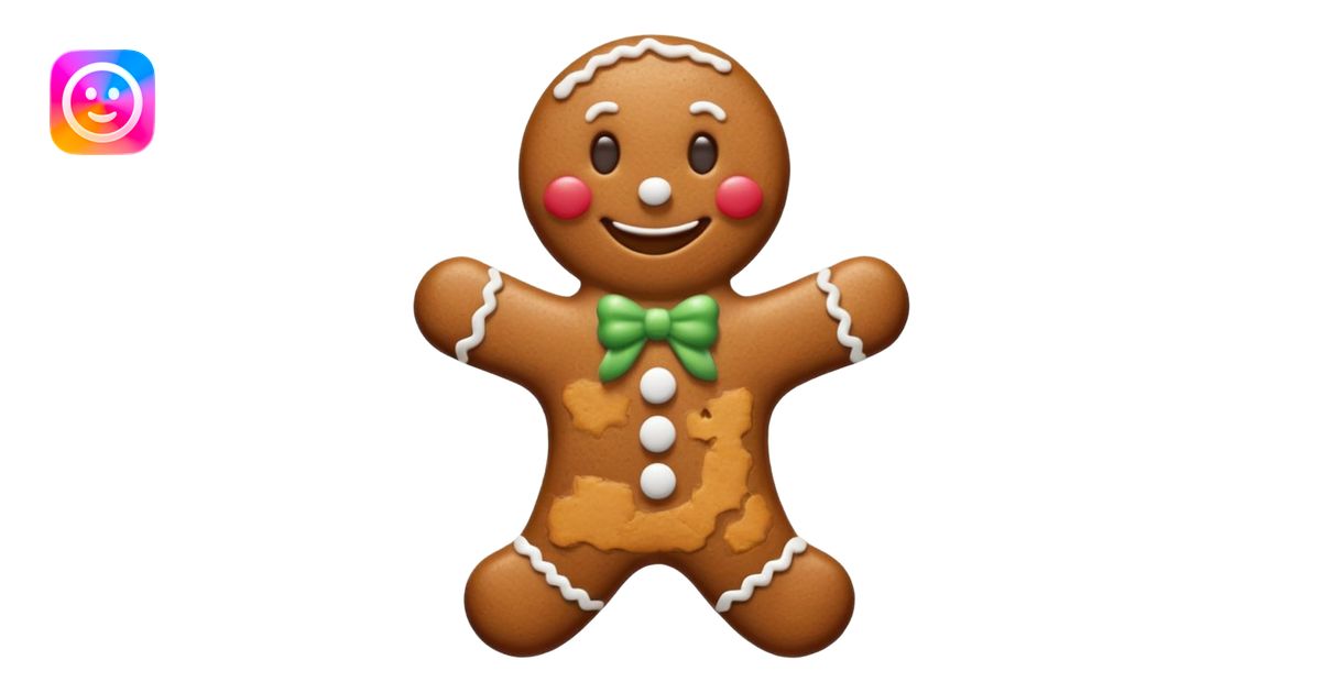 gingerbread man emoji | AI Emoji Generator