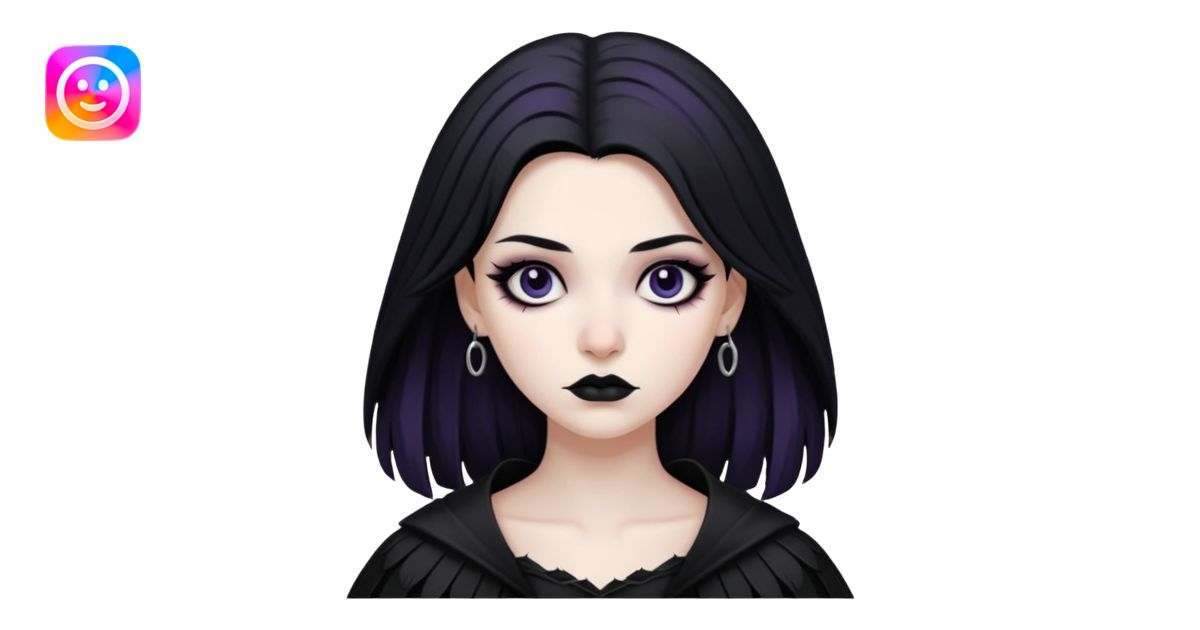 Raven goth emoji | AI Emoji Generator