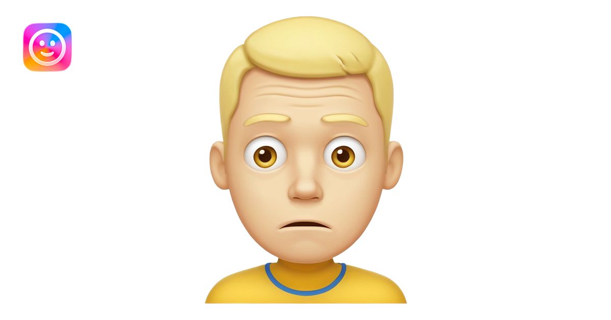 Very exhausted and confused emoji but with some humour about it ...