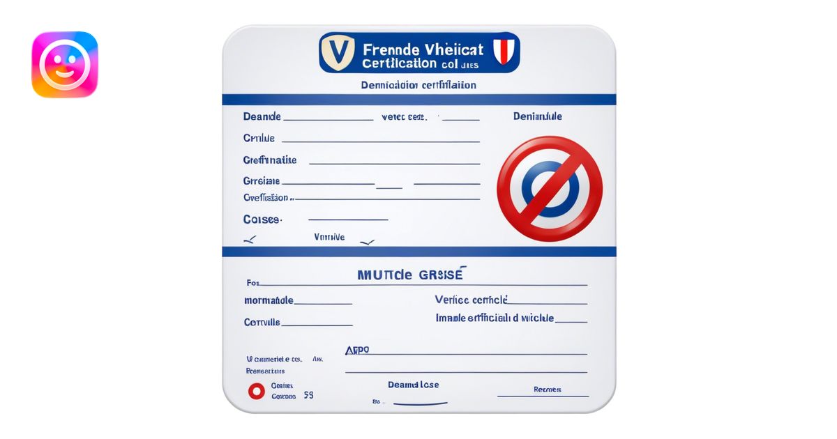 do I without the words The image shows a French vehicle registration ...