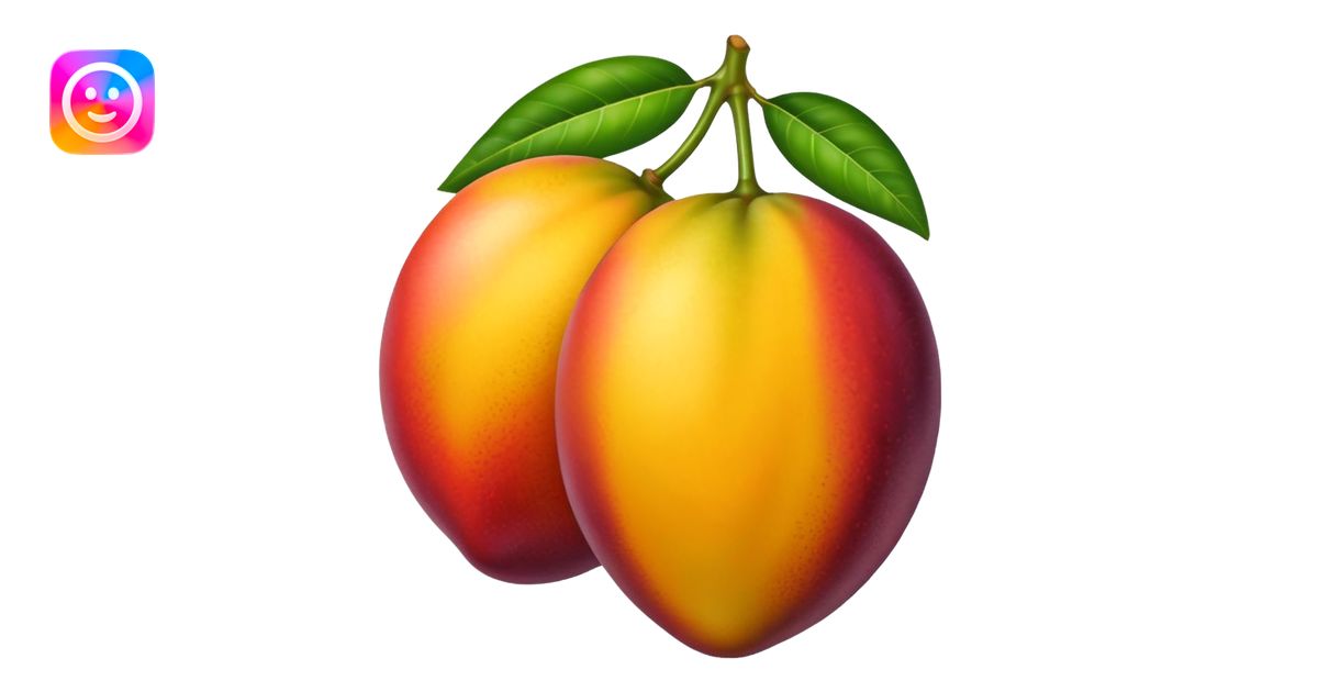 mango passion fresh cut emoji | AI Emoji Generator