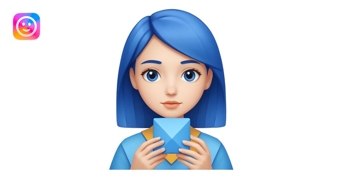 girl with a square emoji | AI Emoji Generator