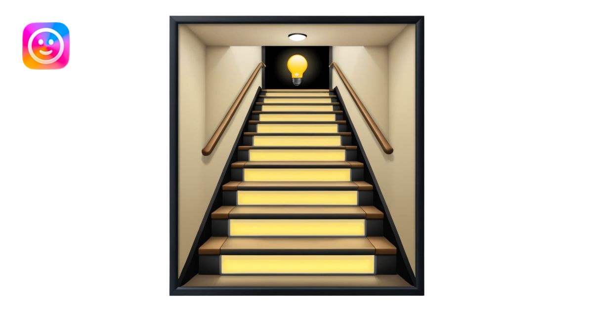 Lights Down stairs in the basement emoji | AI Emoji Generator