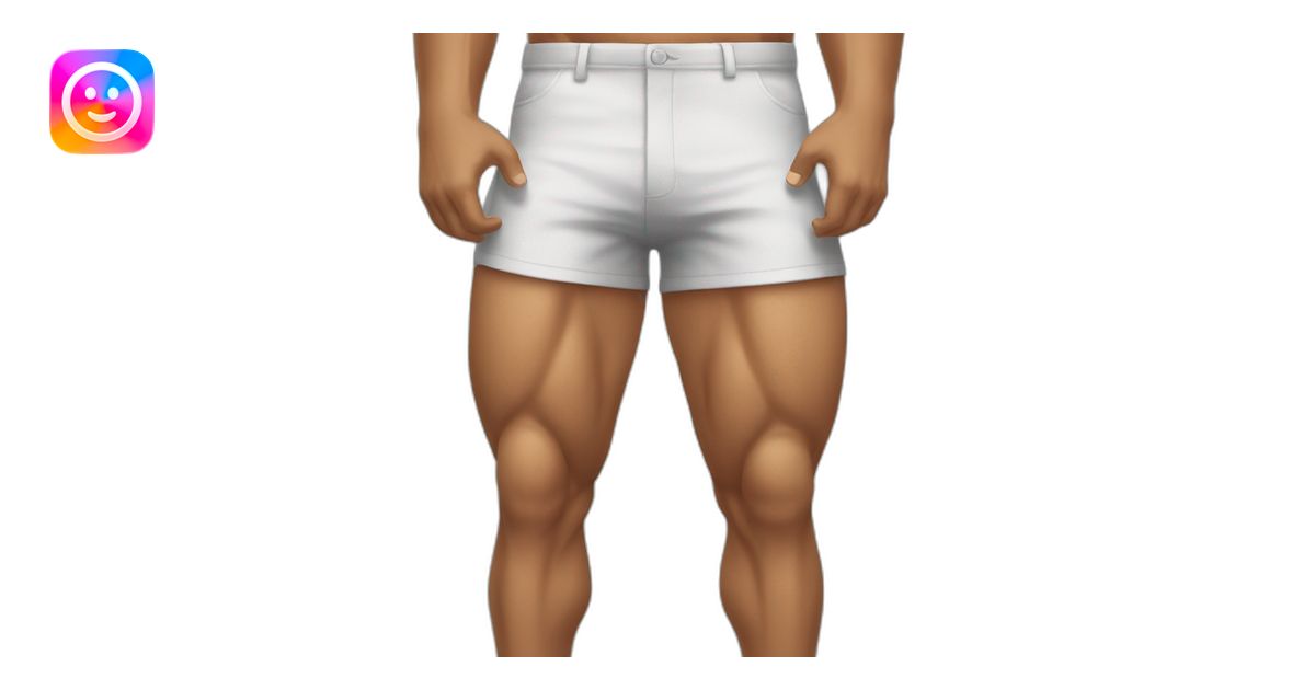 Muscular legs emoji | AI Emoji Generator