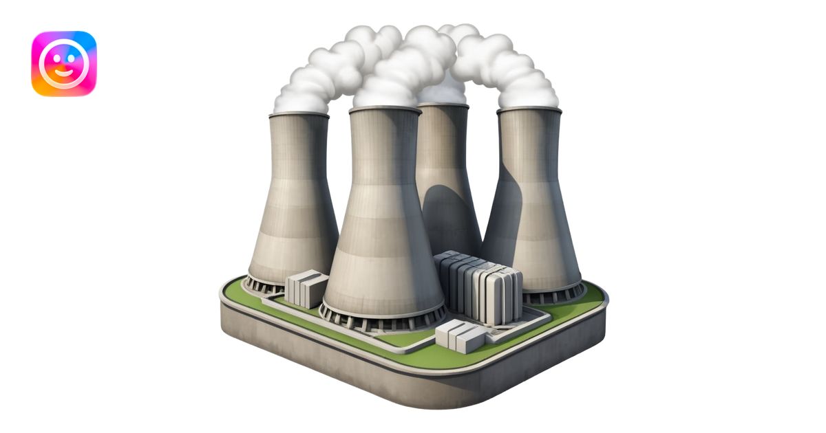 realistic nuclear power plant emoji | AI Emoji Generator
