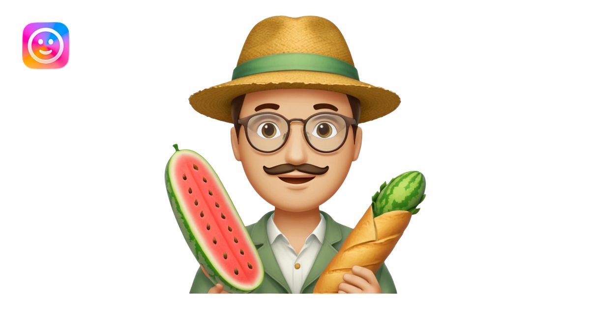 Un humain homme avec un chapeau melon et des sunglasse et une baguette ...
