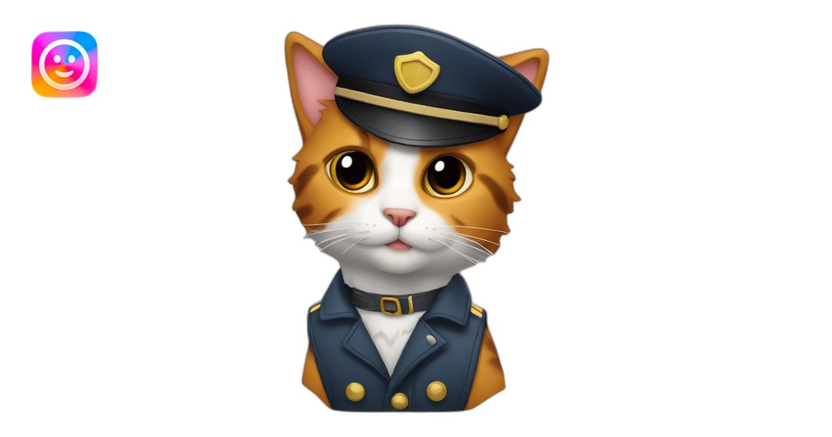 calico cat as pilot emoji | AI Emoji Generator