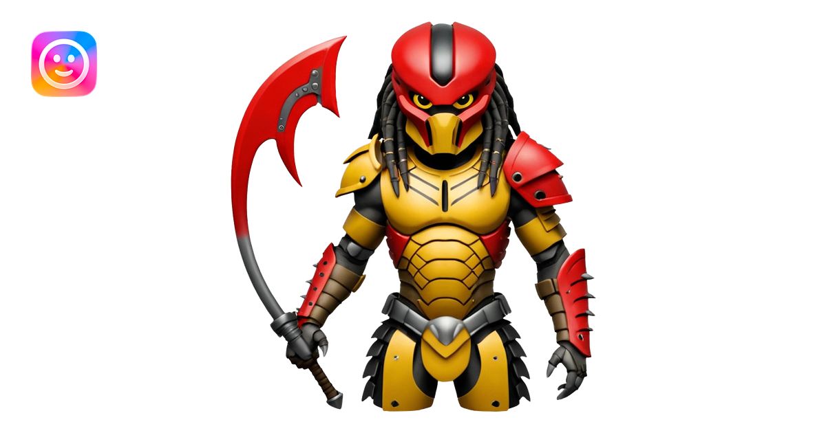 Predator from movie predator with armor emoji | AI Emoji Generator
