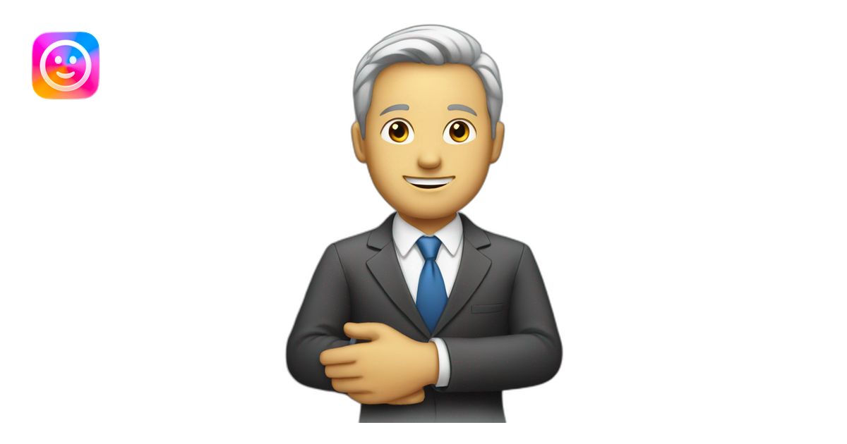 Businessman making a deal emoji | AI Emoji Generator