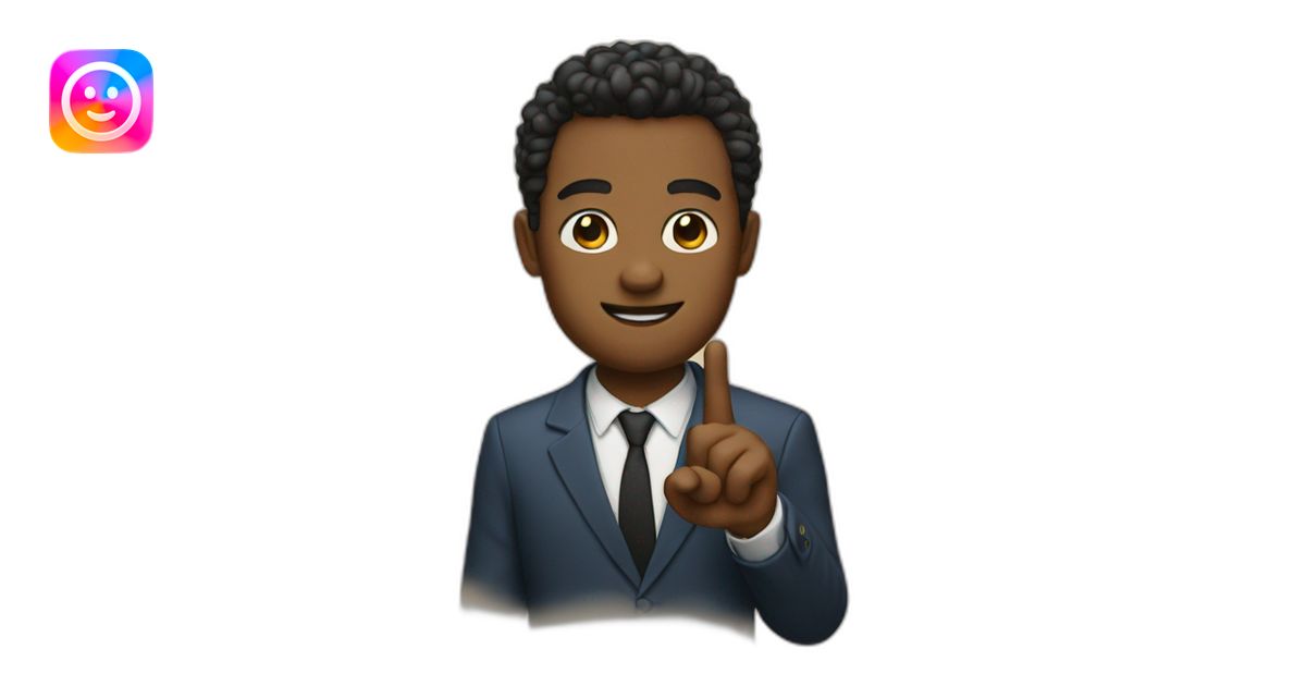 persona up one finger emoji | AI Emoji Generator