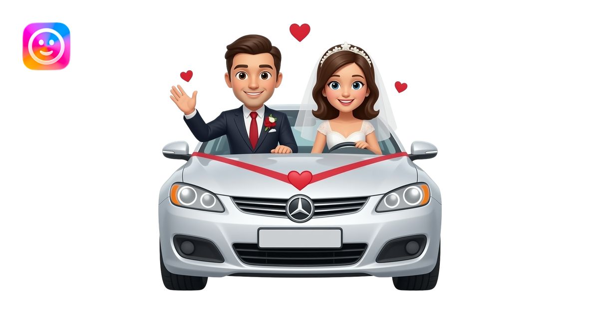 Marry a car emoji | AI Emoji Generator
