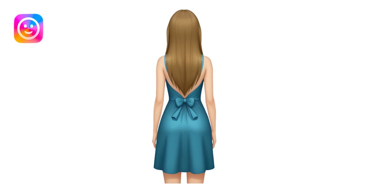 Woman butt cheeks from behind, bent over emoji | AI Emoji Generator