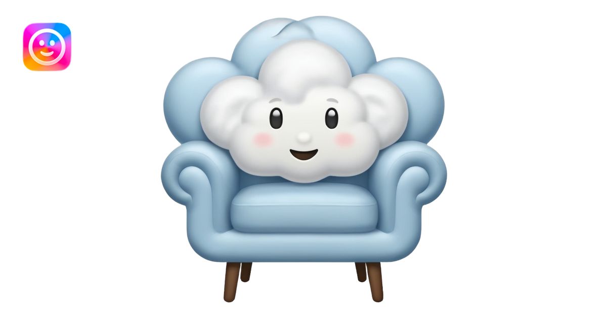 cloud chair emoji | AI Emoji Generator