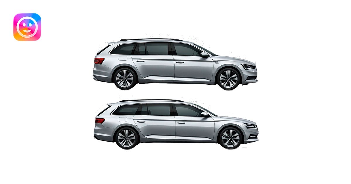 silver škoda superb combi emoji | AI Emoji Generator