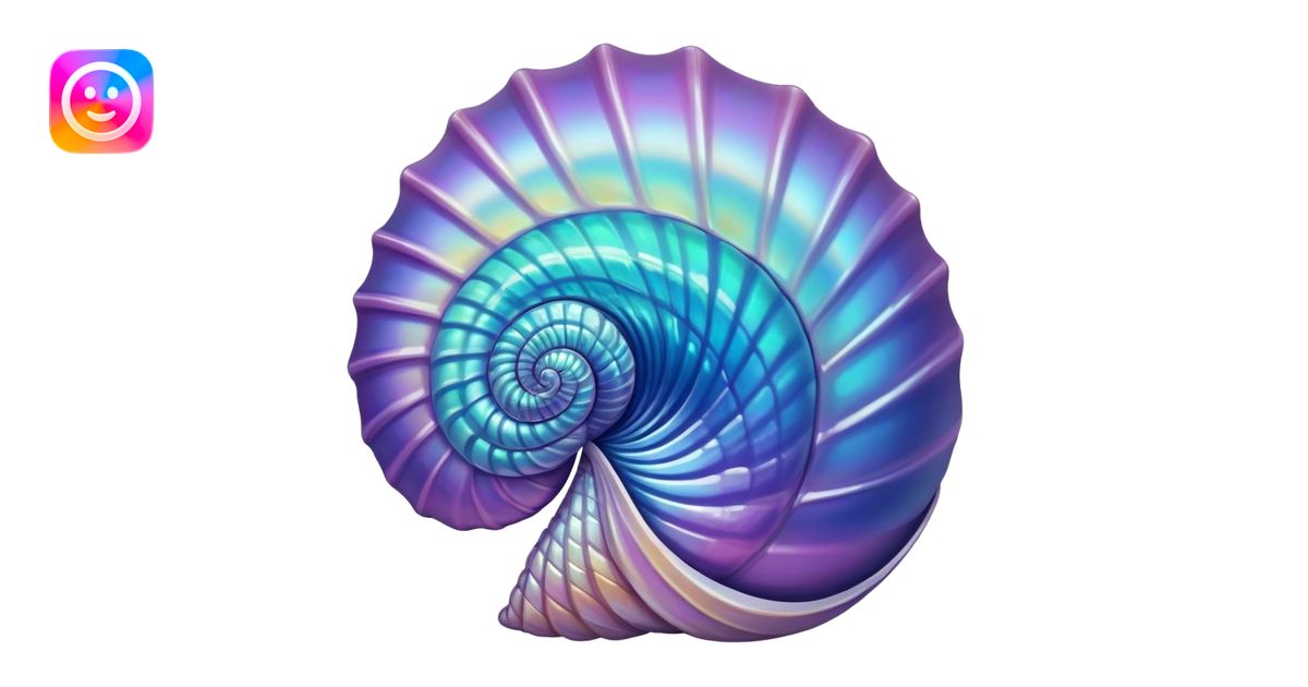 Ocean shell emoji | AI Emoji Generator