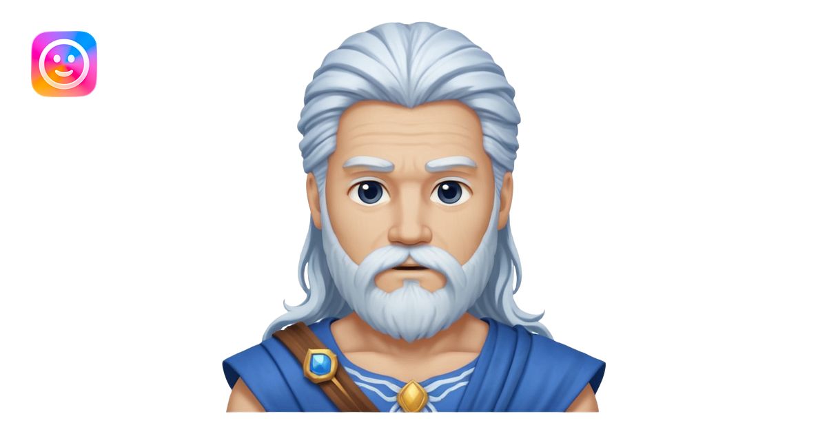 Jupiter, Thunder God from Rome Mythology with long white hair and beard ...