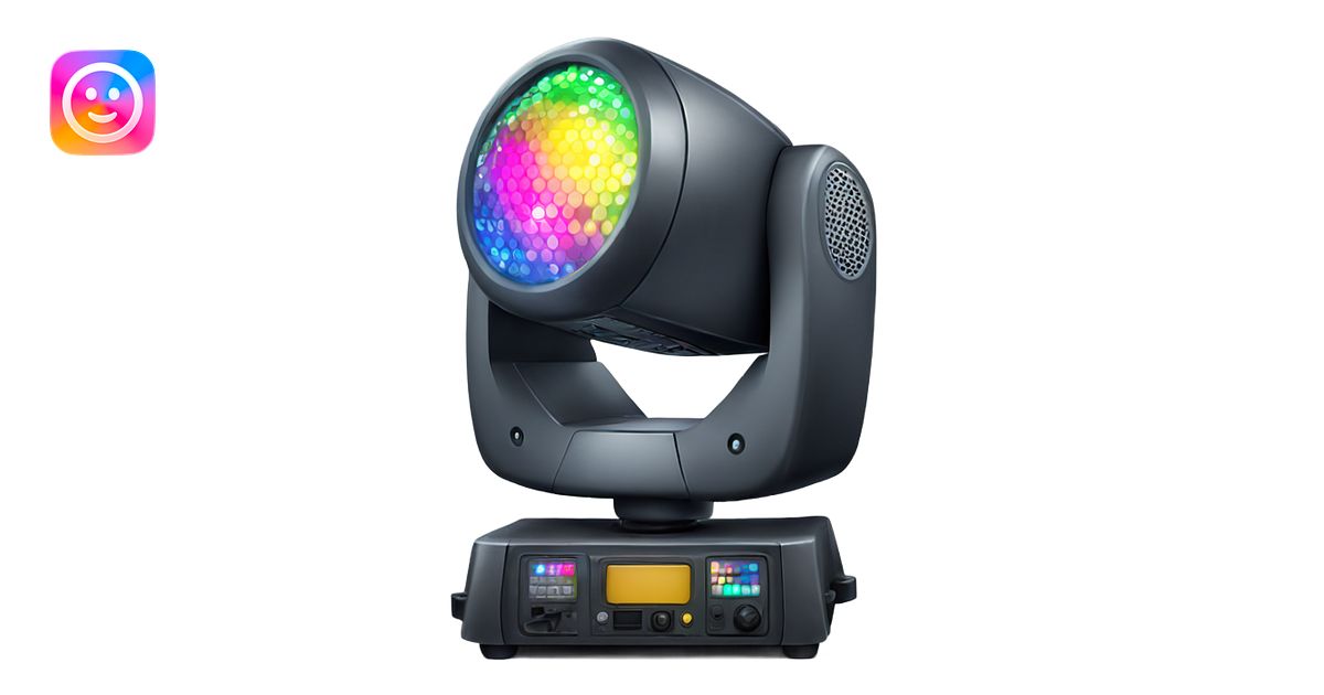 Disco light Moving head emoji | AI Emoji Generator