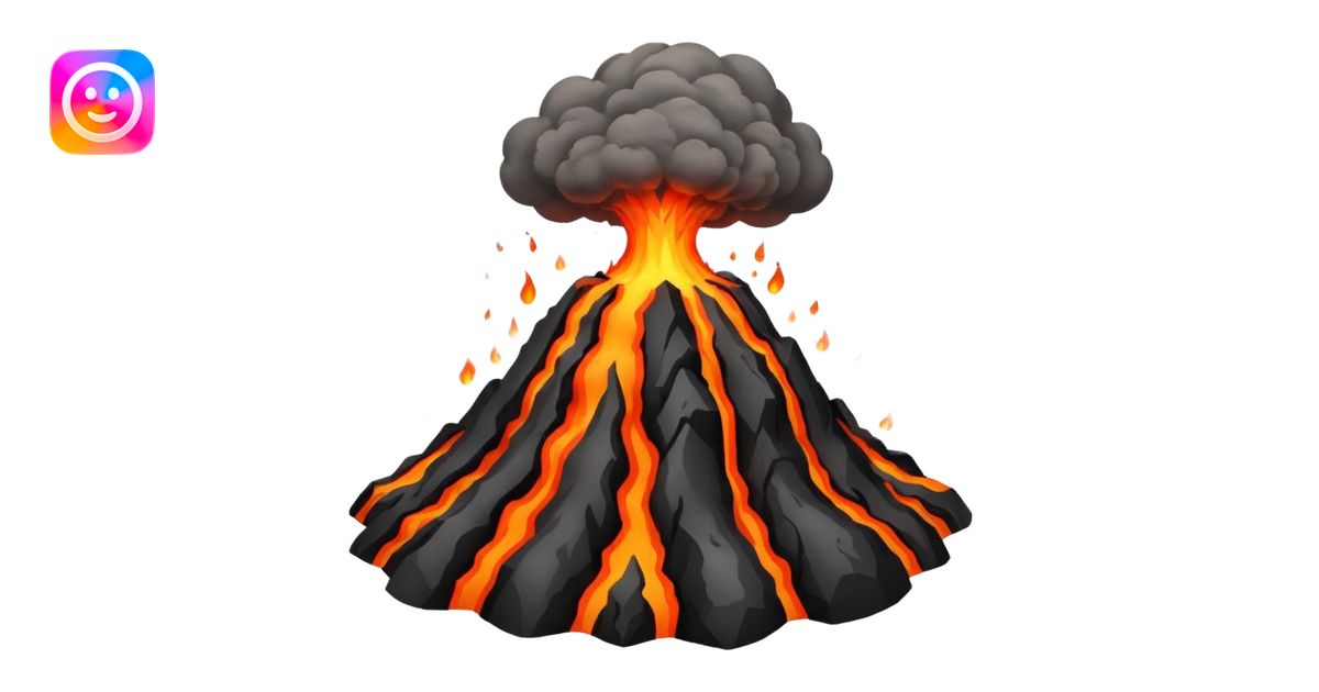 Volcano emoji | AI Emoji Generator