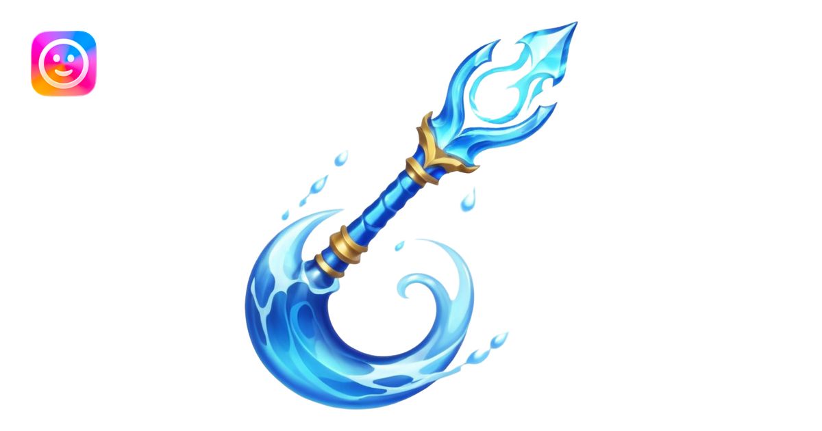 water elemental weapon emoji | AI Emoji Generator