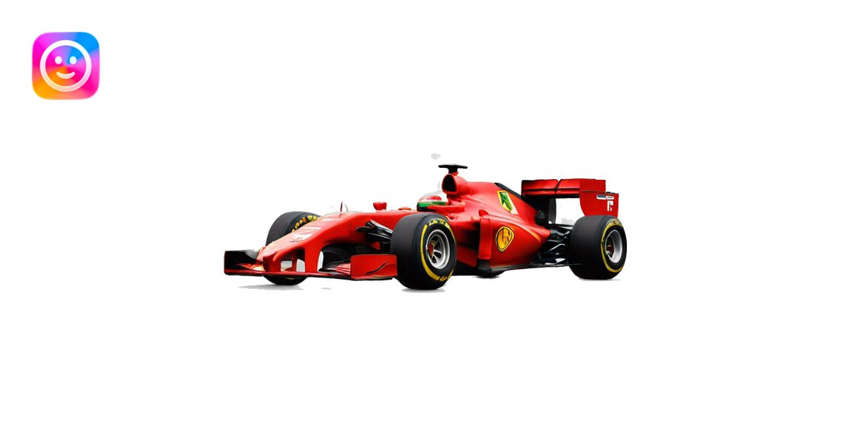 Ferrari red f1 car emoji | AI Emoji Generator