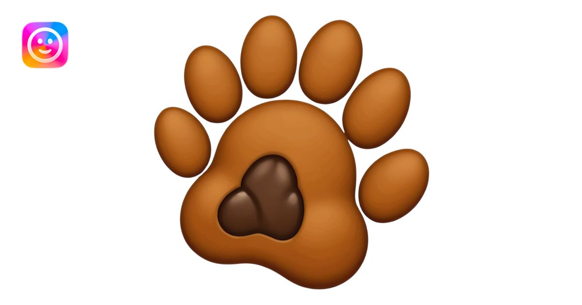 paw emoji | AI Emoji Generator