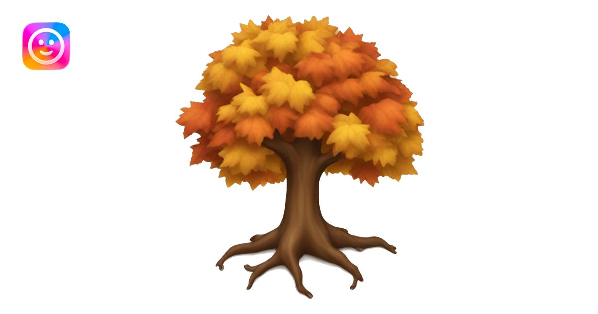 Fall tree emoji | AI Emoji Generator