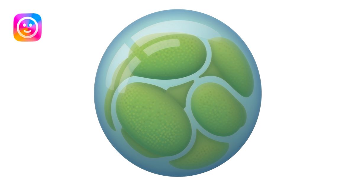 Algae cell simple emoji | AI Emoji Generator