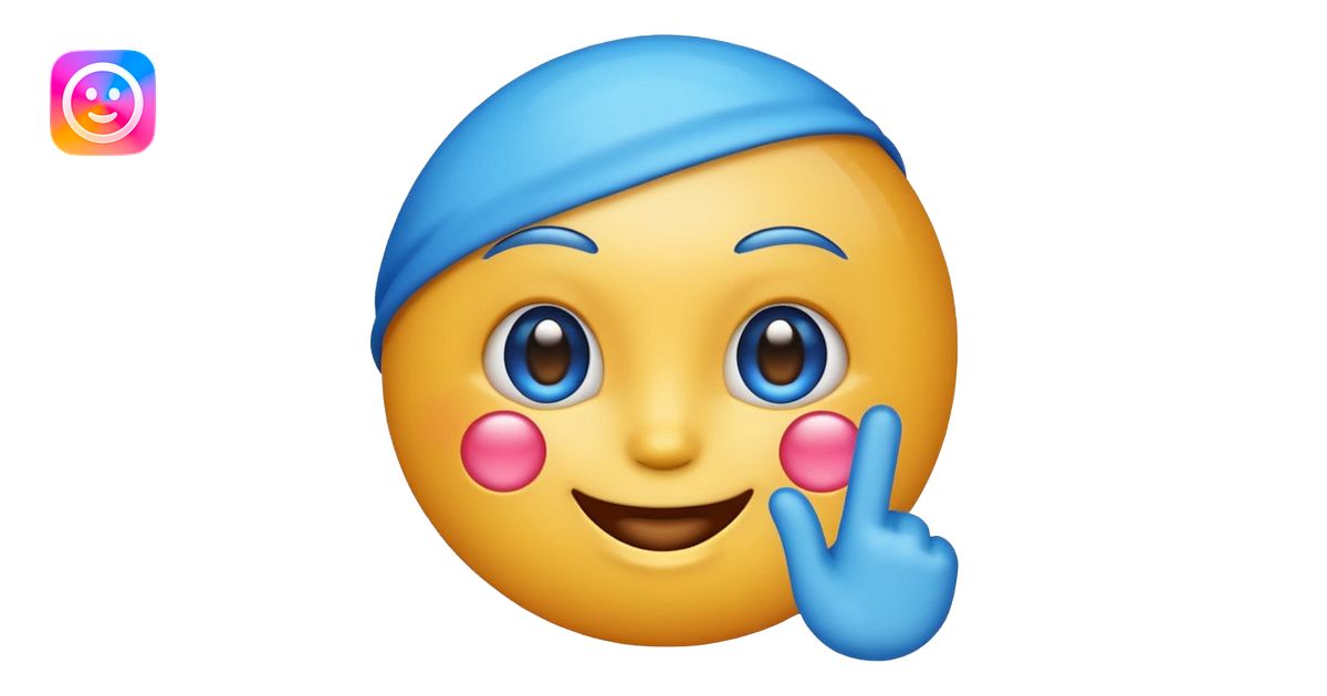 Make a emoji with blue tick emoji | AI Emoji Generator