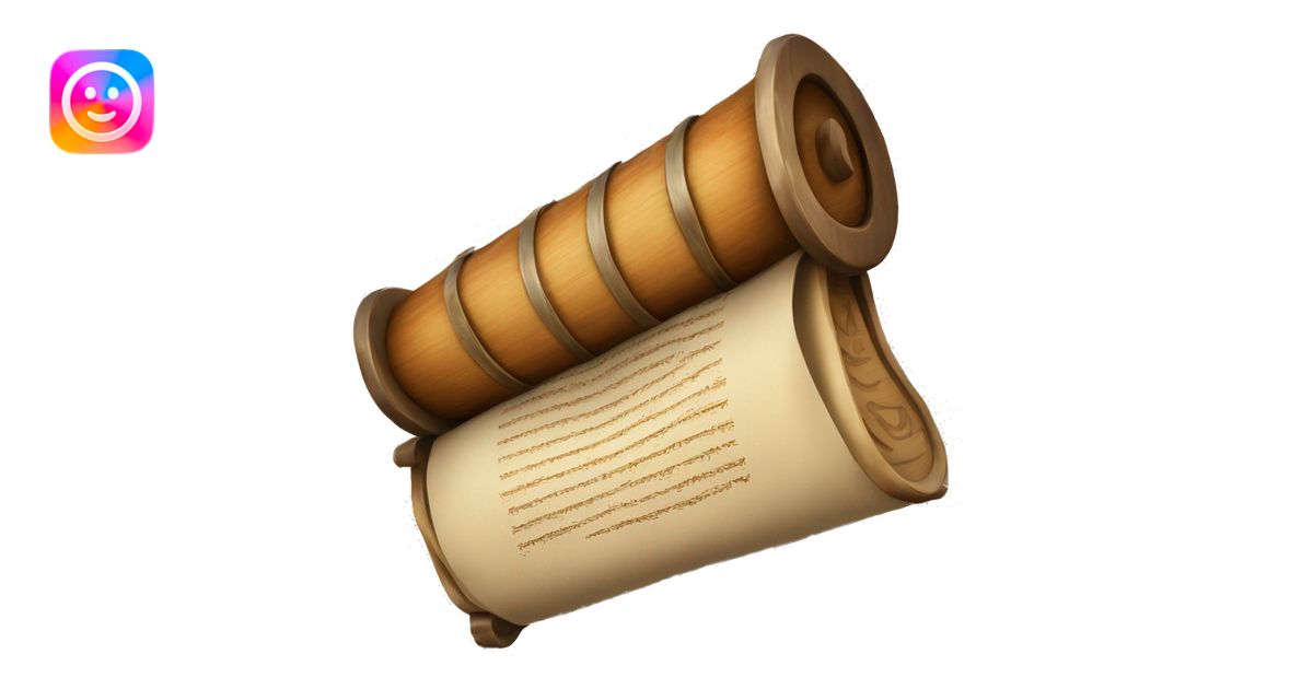 Torah scroll emoji | AI Emoji Generator