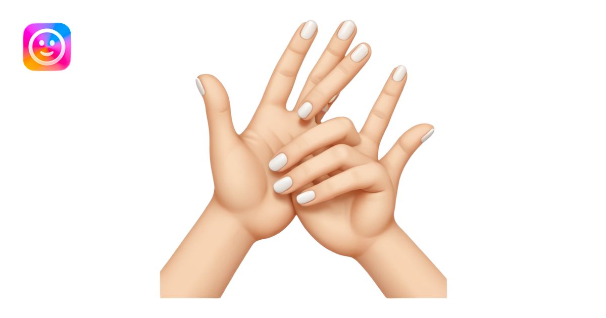 two white hands dapping up emoji | AI Emoji Generator