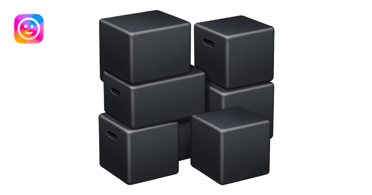 A long block of black boxes emoji | AI Emoji Generator
